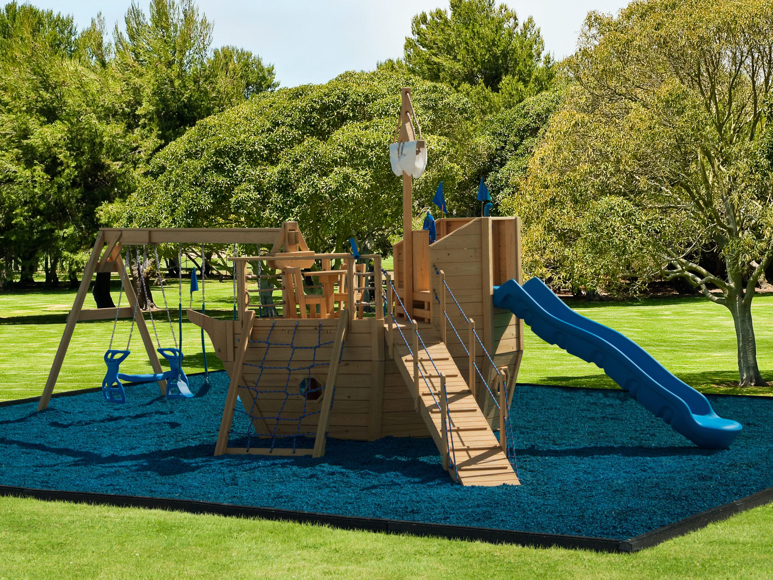 Wood Outdoor Playsets For Sale | Premier Building Solutions